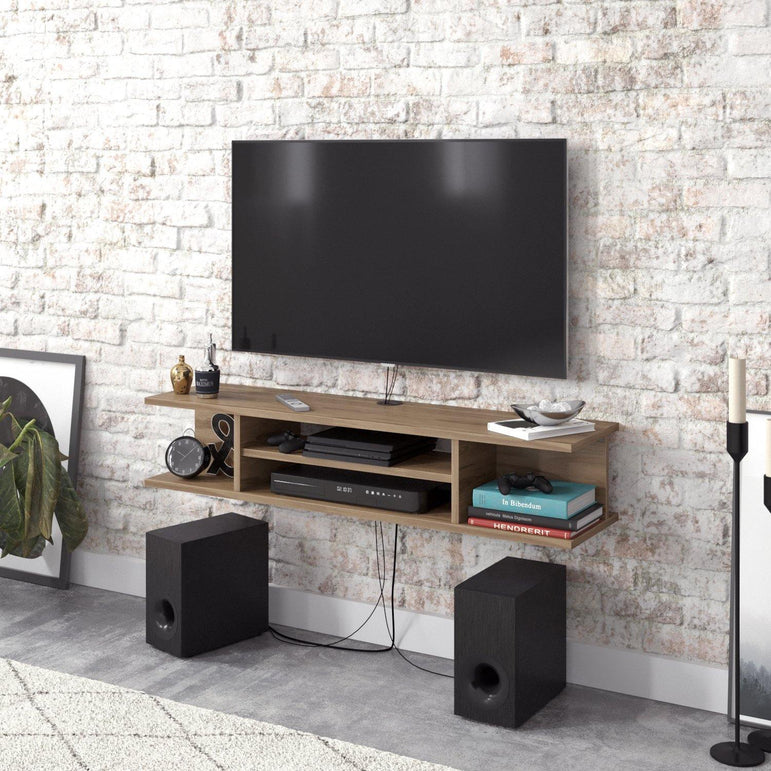 Pivot Floating, Wall Mounted TV Stand and Media Console for TVs up to